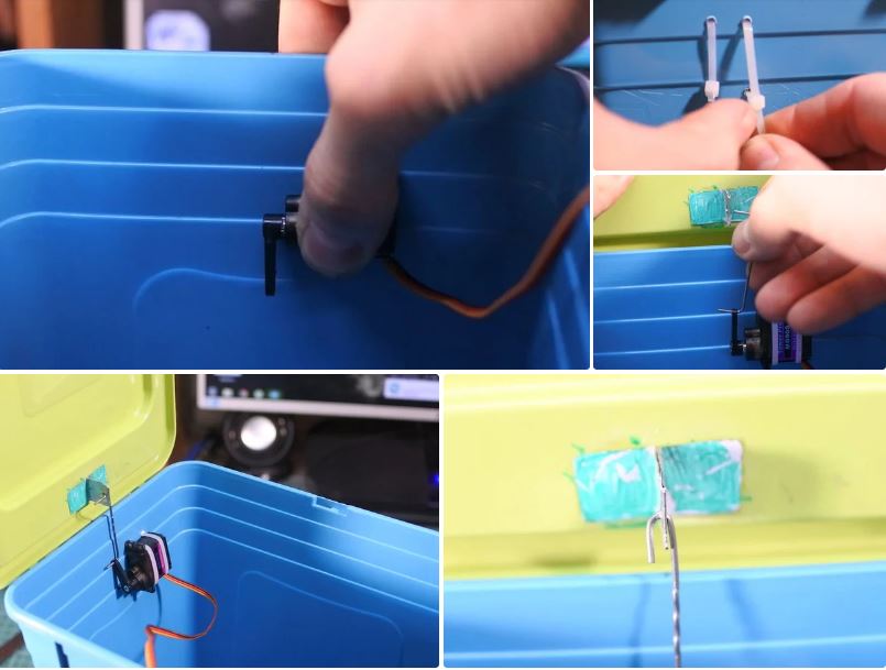 Chế thùng rác tự động - Cách Dùng